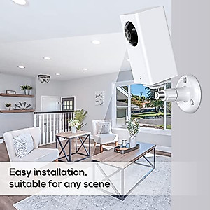 FastSnail Wall Mount Compatible with Wyze Cam Pan & Wyze Cam Pan V2 & Wyze Cam V3, Adjustable Indoor Outdoor Mount for WyzeCam Pan/WyzeCam Outdoor/WyzeCam V3 or Other Cam with Same Interface 2 Pack