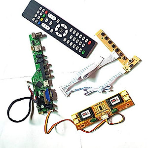 for LTM190M2-L31/L33 VGA HDMI AV USB LCD Display Panel Remote+Inverter+Keyboard T.V53 Controller Board 4CCFL 30Pin LVDS DIY kit (LTM190M2-L31)