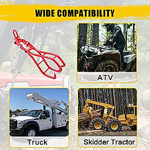 28" 4 logging tongs lifting, Claw Heavy Duty Skidding Tongs Log Tongs Lifting for Tractors, ATVs, Skidder Tractors