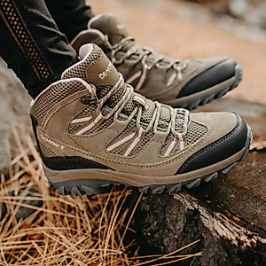 BEARPAW Women's Tallac Wide Natural Size 9 | Women's Bootie | Women's Hiker Boot | Comfortable Hiking Boot