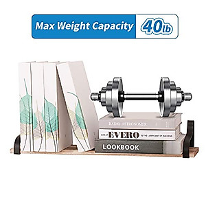 Hybition Floating Shelves, Set of 3 Rustic Wood Shelves, Wall Mounted Shelf for Wall, Bedroom, Living Room, Bathroom and Plants (Carbonized Black)