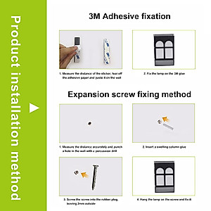 LED Solar Outdoor Fence Light Fence Light Garden Wall Light Home Garden Landscape Light Street Light Staircase Fence Wall Light, 7 Colors and 2 Patterns