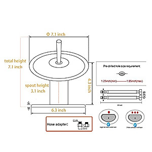 Bathroom Faucet Black Glass Waterfall Spout Single Handle 360° Swivel Solid Brass Bath Basin Lavatory Sink Vanity Faucet One or 3 Hole Commercial with Deck Plate