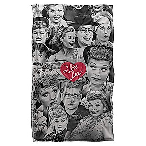 Trevco I Love Lucy Faces Silky Touch Super Soft Throw Blanket 36" x 58"