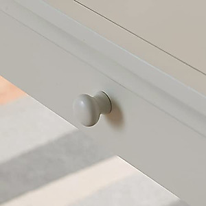 Leick Home Cottage White Turned leg Laptop Desk with Center Drawer, White