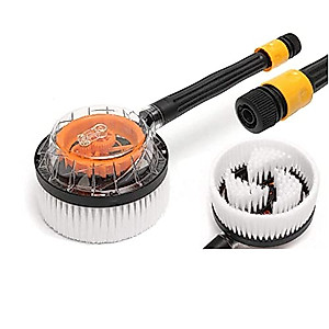 JSCARLIFE Vehicle Wash Brush,Automotive Window Cleaning Handle Non-Electric Automatic 360 Degree, Garden Sprinkling Tool