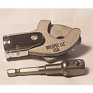 WILSPEC LLC Cargo Winch Strap Winding Tool w/Free Drill Adaptor