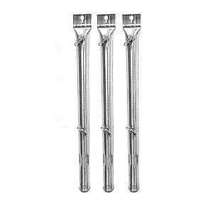 Grill Burner for Select Charbroil Charbroil C-45D, C-46G5CB, 466247512, 466250211, 466250212, 466251413, Kenmore & Thermos Gas Models - 3 Pack