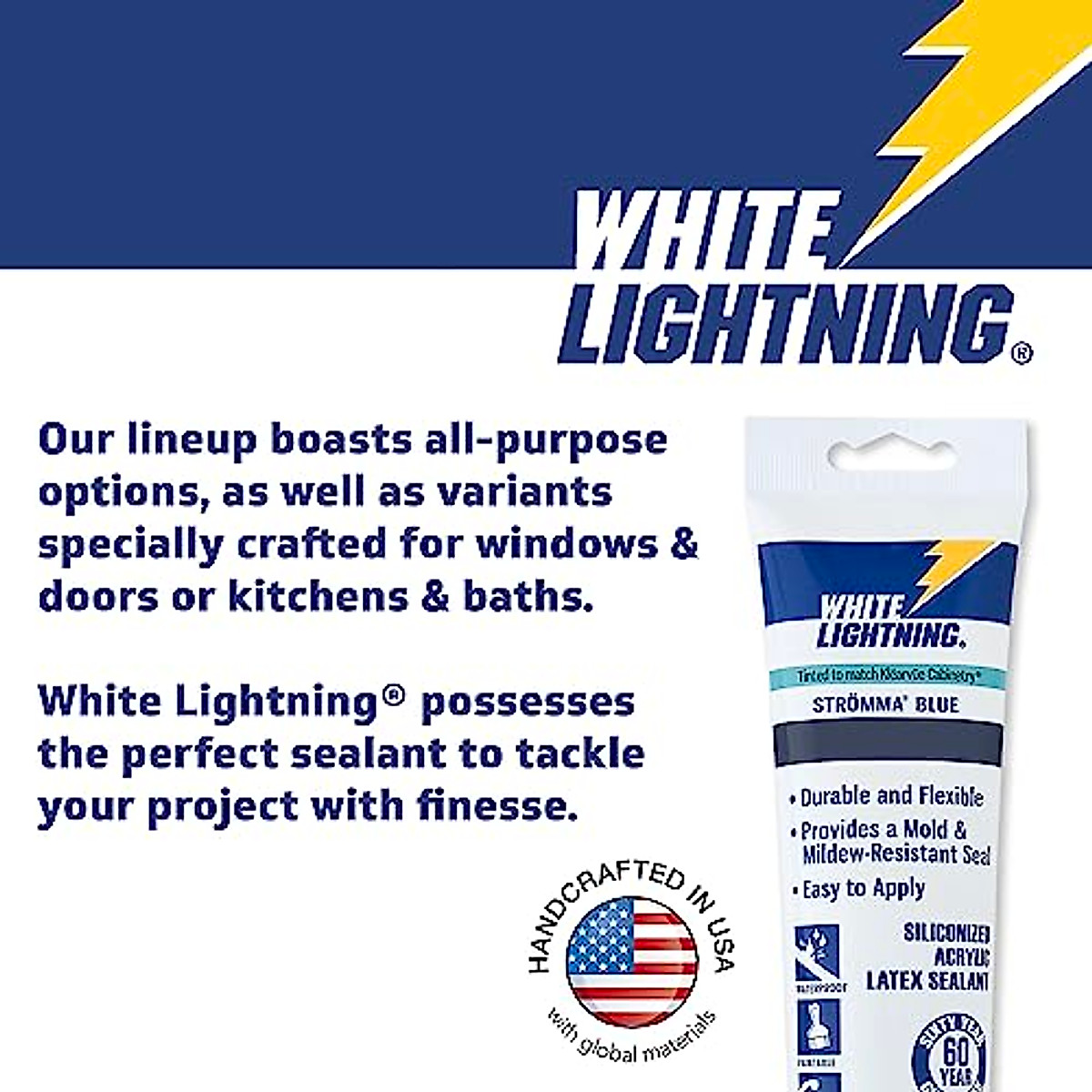 White Lightning W43101010 Silicone Ultra Gutter and Roof Sealant, Clear, 10.1 fl.oz.