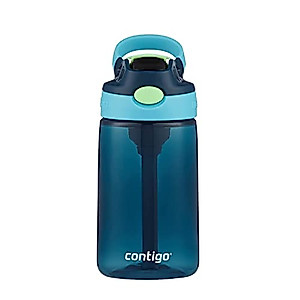 Contigo Kids Water Bottle with designed AUTOSPOUT Straw, 14 oz., Blueberry Ocean