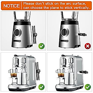 PZOZ (4 Pack) Cord Organizer for Appliances, Kitchen Appliance Cable Bundlers Wrapper Winder Adhesive Punch Free Socket Holder Keeper Hider Stick-on Mixer, Blender, Power Strip (Black)