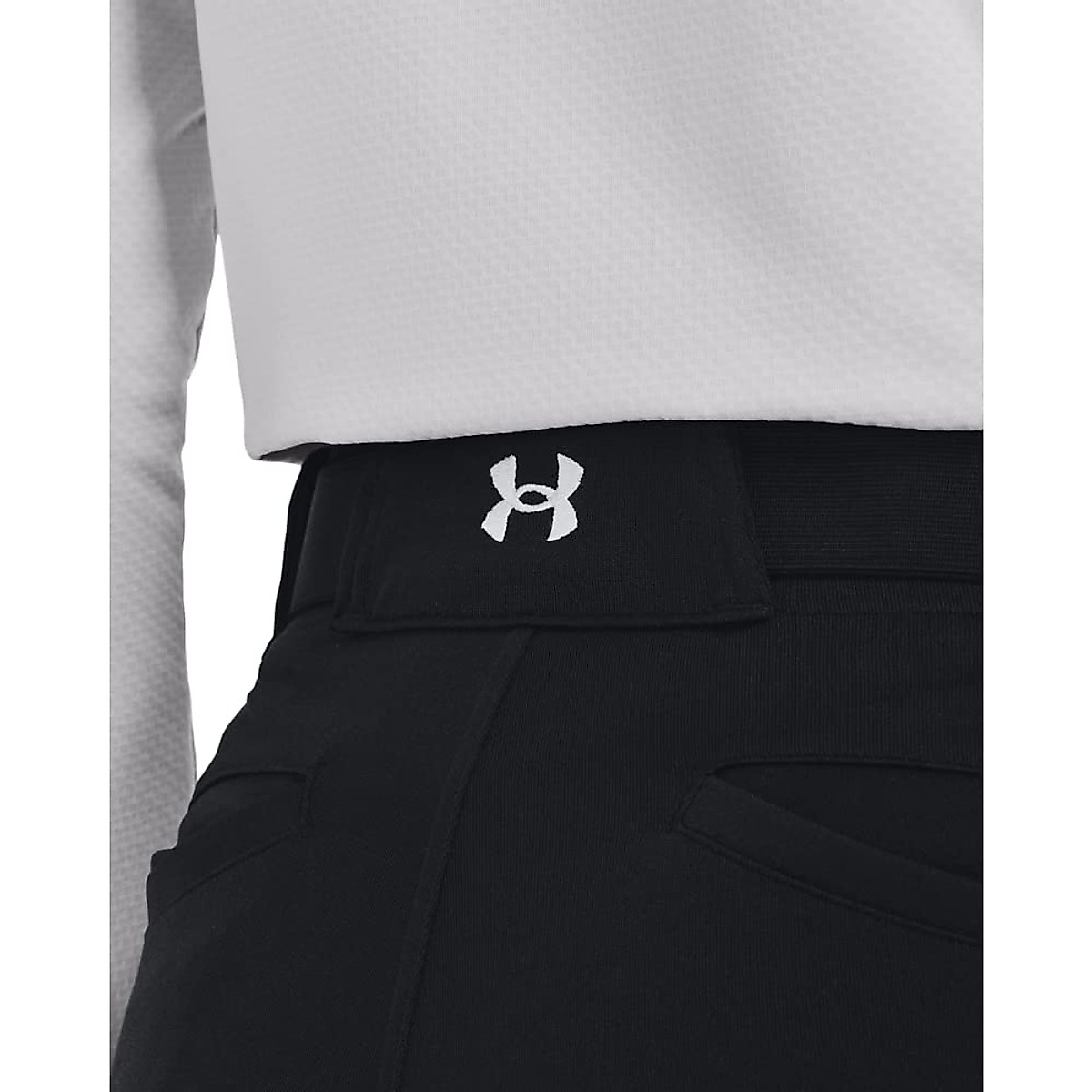 Under Armour Womens Utility Softball Pants 22, (001) Black / / White, Large