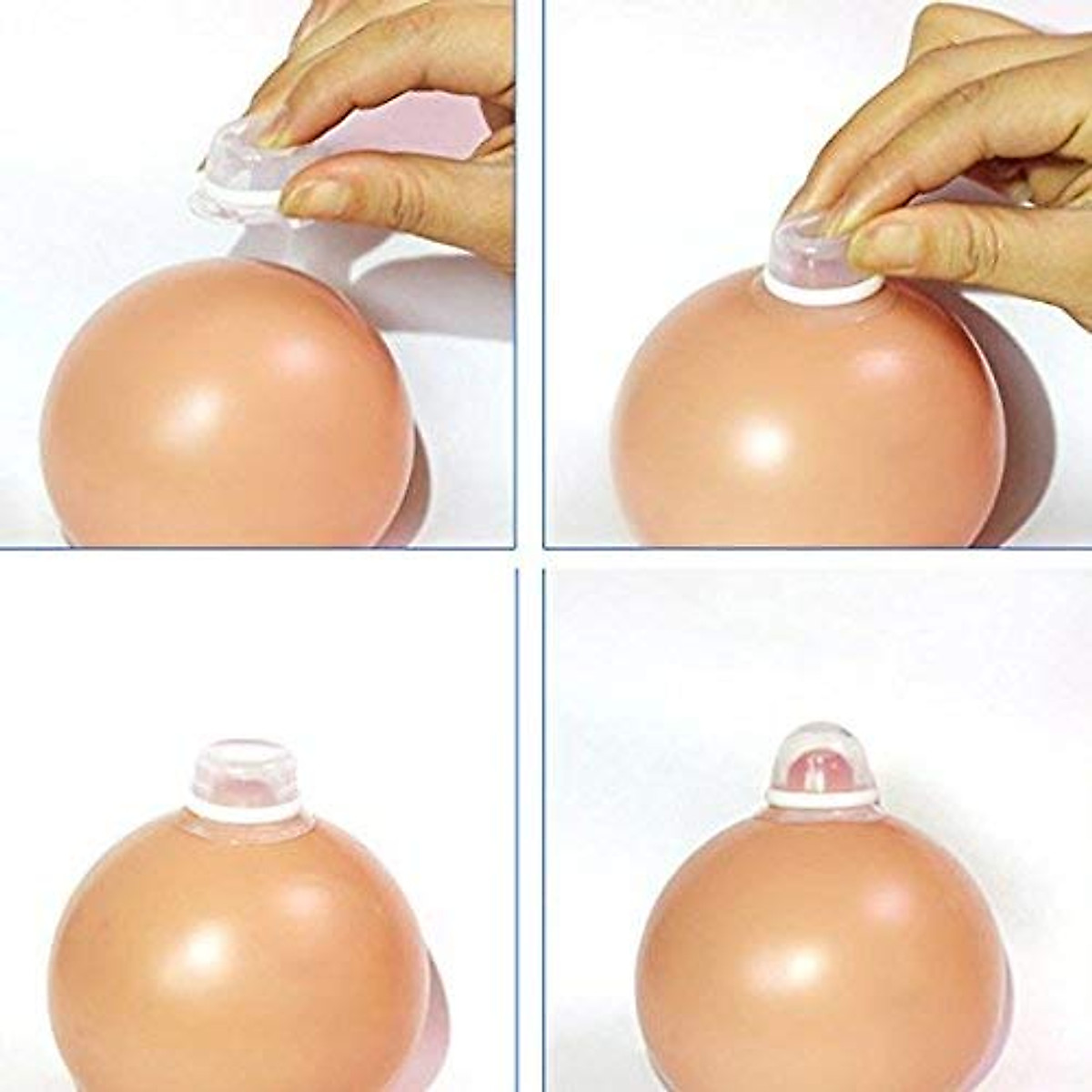 Nipple Pullers or Everters for Flat and Inverted Nipples - 1 Pair with Travel Case