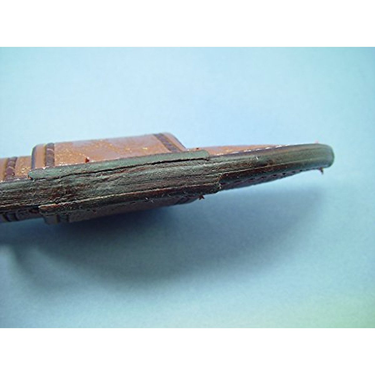 Buck 103 Cross Draw Genuine Leather Knife Sheath, 7" Right/Left Hand Knife Holster, Dyed Light Brown