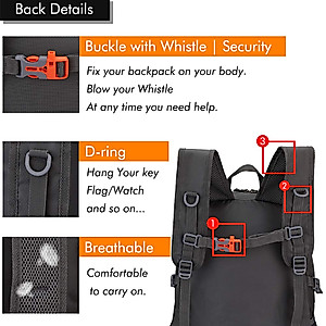 MAXTOP 40/50L Lightweight Packable Backpack for Hiking Traveling Camping Water Resistant Foldable Outdoor Travel Daypack