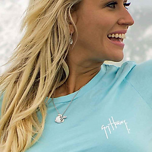 NAUTORA Hatchling Sea Turtle Necklace Crafted in Sterling Silver with 18 Inch Chain