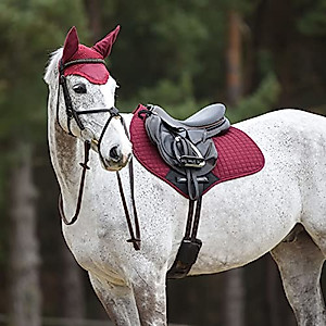 Weatherbeeta Prime Jump Shaped Saddle Pad, Mulberry, Full