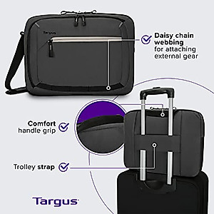 Targus City Fusion Convertible Sling Messenger Bag for 13-14-Inch Laptops, MacBook Air Microsoft Dell Chromebook Lenovo and HP Laptop Case/Laptop Bag for Men/Women, Grey (TBM571GL)