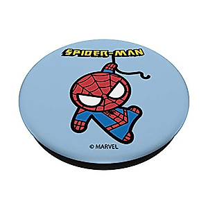 Marvel Spider-Man Hanging Cute Kawaii PopSockets PopGrip: Swappable Grip for Phones & Tablets