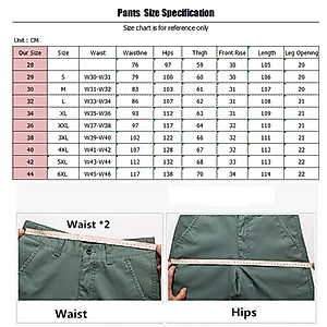 KEHAIOO Men's Cotton Military Cargo Pants, 8 Pockets Casual Work Combat Trousers, Military Army Camo Cargo Pants Plus Size Gray 4XL