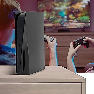 NexiGo PS5 Accessories Faceplate for Playstation 5 Disc Edition, ABS Anti-Scratch Dustproof Protective Shell Cover, Replacement Face Plate for PS5 Disc Edition (Black)