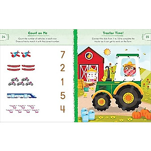 Preschool Activity Book Trucks, Cars, and Airplanes: 80 Games to Learn Letters, Numbers, Colors, and Shapes (School Skills Activity Books)
