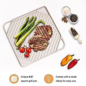 Pots and Pans Set - Caannasweis Kitchen Nonstick Cookware Sets Granite Frying Pans for Cooking Marble Stone Pan Sets Kitchen Essentials Set (Normal Size)