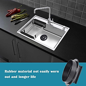 Garbage Disposal Splash Guard Sink Stopper Sink Baffle Disposal Replacement,3-1/8 Inch Multi-Function Drain Plugs,Splash Guard for Sink,Sink Rubber Guard,Suitable for Waste King,Whirlaway