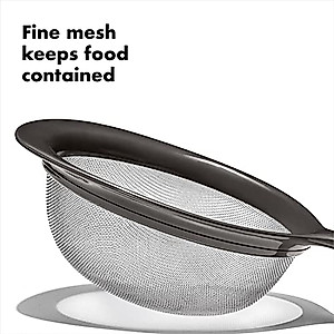 OXO Good Grips 3-Piece Strainer Set, Black