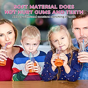 Reusable Silicone Drinking Straws 15 Pack, Heart Shaped Straws with 2pcs CLeaner Brushes for Smoothies Tumblers Cocktail MilkShake, DishWasher Safe