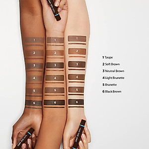 JOAH Brow Down To Me Dual Brow Pencil and Gel for Flawless Brows, Black Brown
