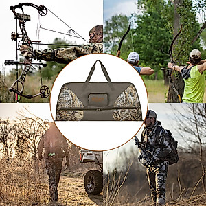 MYDAYS Compound Bow Case, Camo Soft Bow Case with Thick Protective Foam Padding for Archery Accessories,41” (Camo, 41”)