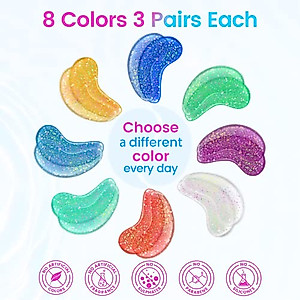 Onespring Under Eye Patches (24 Pairs) - Under Eye Mask for Wrinkles, Puffy Eyes, Dark Circles, Eye Bags, Natural Collagen Eye Gels Pads, Under Eye Mask Patches for Beauty & Personal Care