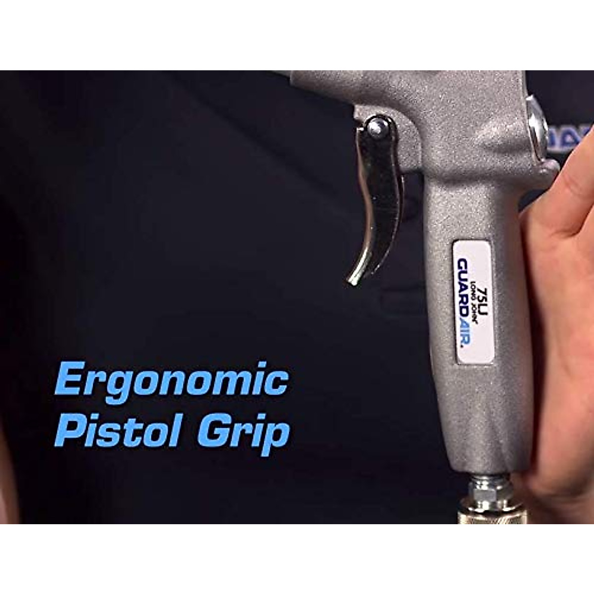 Guardair Long John 75LJ036AA Safety Air Blow Gun OSHA Compliant Alloy Nozzle with 36-Inch Aluminum Extension