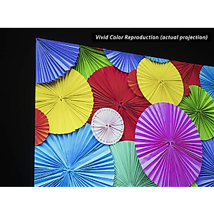 AAXA P7 Mini Projector with Battery, Native 1080P Resolution, 30,000 Hours LED Portable Projector, BT 4.0, Onboard Media Player, for Business and Home Theater