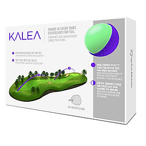 TaylorMade Women's Kalea Golf Balls, Purple, One Dozen (2019)