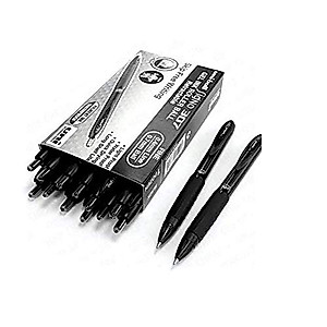 Uni-Ball Signo 307 - Fine Retractable Rollerball Pen - 12 + 2 Free - Black - UMN-307