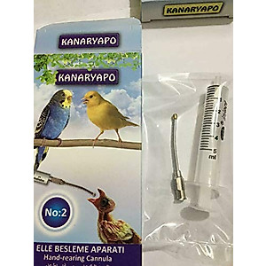 Birds Hand Rearing Feeding Gavage Crop Needle Syringe-Medication Cannula (1)