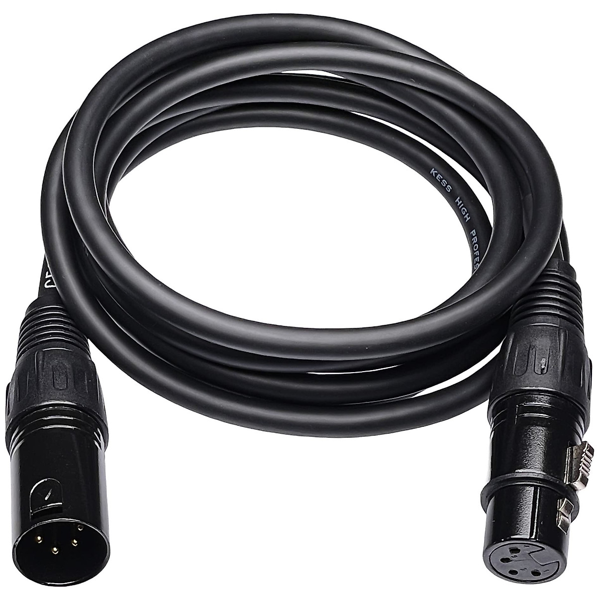 CESS-193-6fx1 Balance 4-Pin XLR Male to 4-Pin XLR Female Extension Cable, Headphone Audio Extension Cable (6 Feet, 1-Pack)