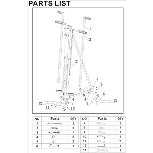 SHZOND Vertical Climber Fitness Exercise Step Climber for Home Gym Full Body Fitness Workout Cardio Climbing Machine