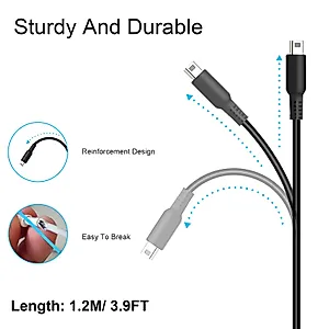 Alitutumao 3DS USB Charging Cable Power Charger Cord Compatible with New 3DS XL, New 3DS, 3DS XL, 3DS, New 2DS XL, New 2DS, 2DS XL, 2DS, DSi, DSi XL