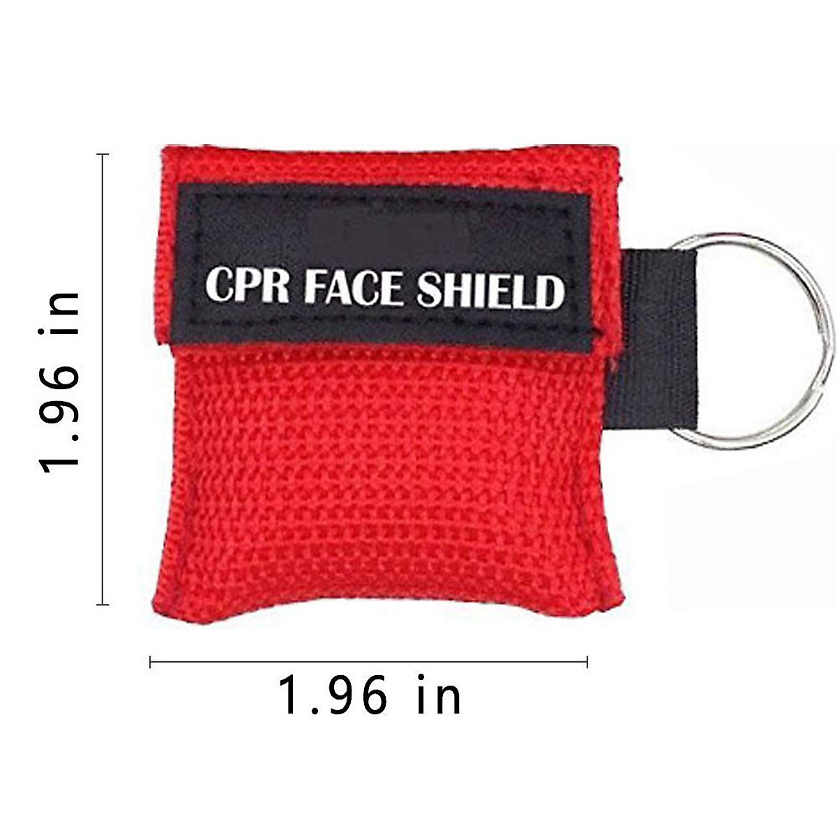 Pack of 25pcs CPR Mask Keychain Ring Emergency Kit SUNYAO CPR Face Shields Pocket Mask for First Aid or AED Training