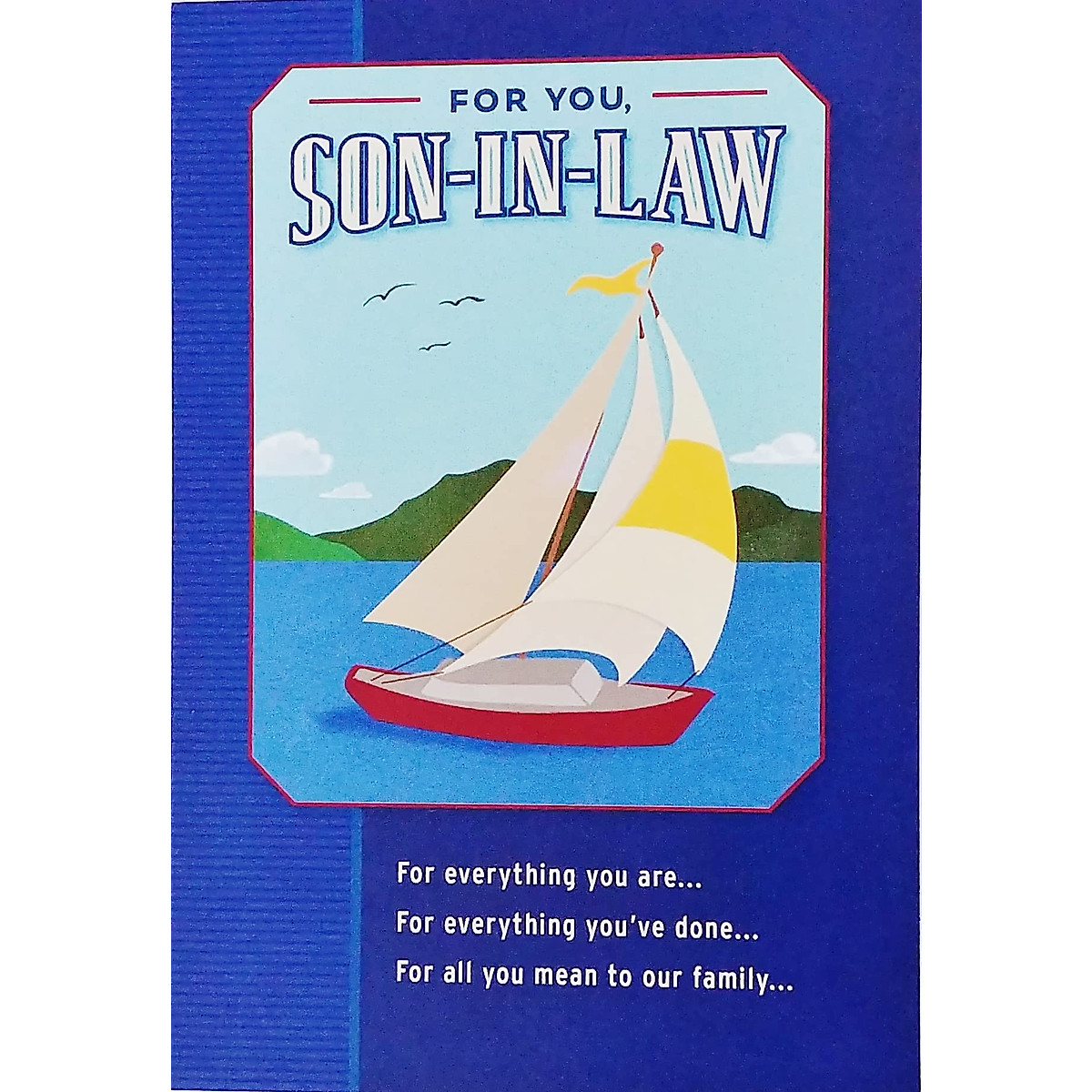 Greeting Card For You Son-in-Law - Wishing You A Day Filled With Everything Good - Happy Birthday With Love