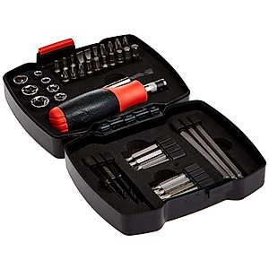 Black + Decker A7175 Hand Ratchet Set with Screwdriver Bits and Box Nuts 43-Piece