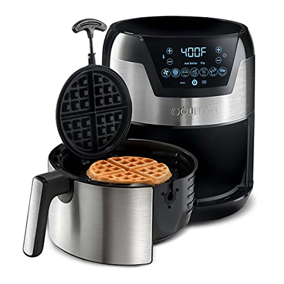 Gourmia GAFW598 2 in 1 - 5-Quart Digital Air Fryer + Waffle Maker