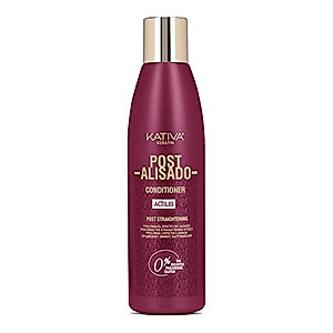 KATIVA Keratin Post Straightening Conditioner (8.45 Fl Oz), Helps Prolong Results After Straightening Treatment for Manageable, Shiny & Smooth Hair, Salt Free, Sulfate Free, Gluten Free, Paraben Free