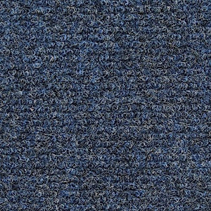 House, Home and More Indoor Outdoor Carpet with Rubber Marine Backing - Blue - 6 Feet x 10 Feet