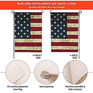 American Flag Garden Flag Double Sided for Outside Welcome Home Decoration Outdoor Garden Patio Yard Lawn Flag 12×18 Inch