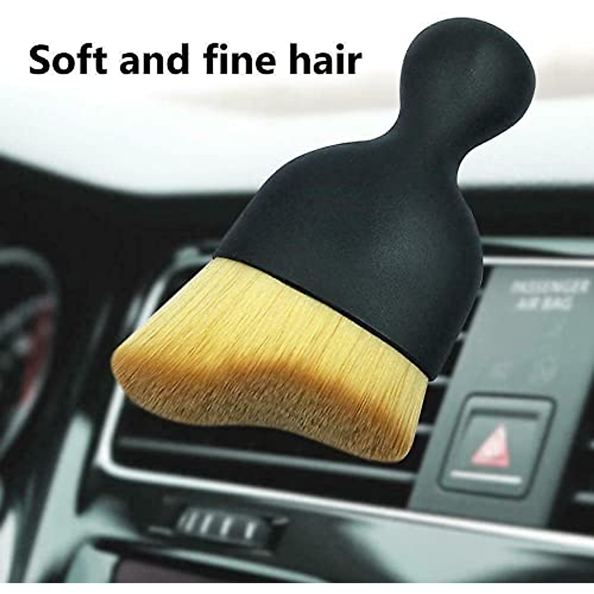 RJDJ Zabernim Car Cleaning Tool,Zabernim Car Brush,Zabernim Car Interior Cleaning Tool,Multifunctional Soft Bristle Detail Brush Dusting Tool,for All Corners of The Car (4pcs)