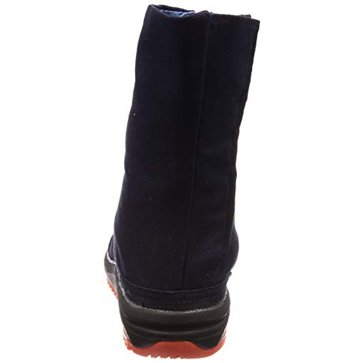 Japanese Cushioned Tabi Shoes Air Jog V 6 Clasps Toe Boots Short Version (12.5 Wide Women/11 Medium Men, Navy)